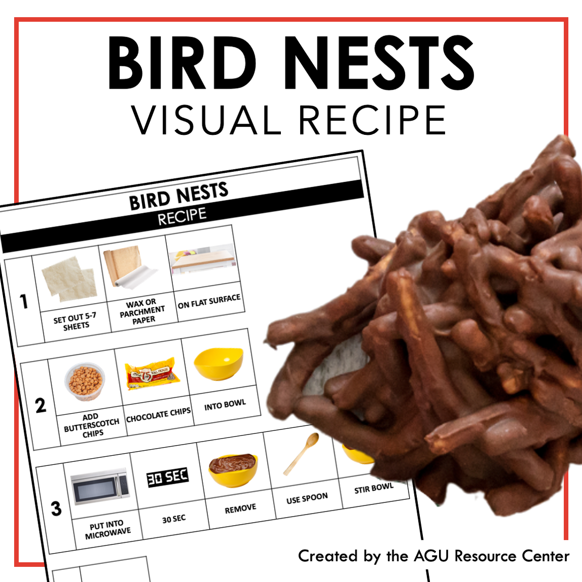 Bird Nests VISUAL RECIPE | Holiday Recipes — Autism Grown Up