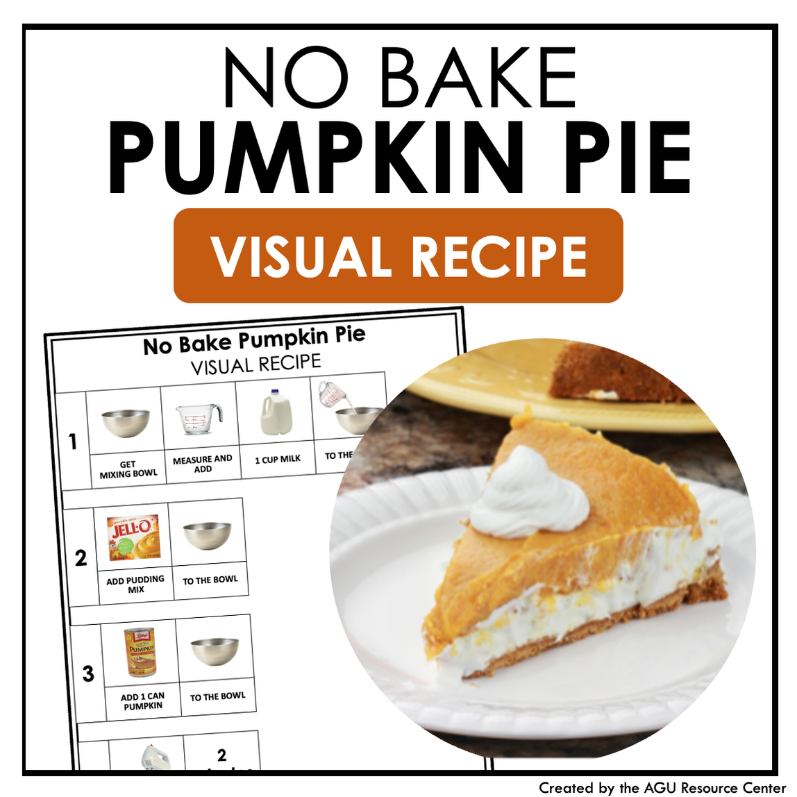 No Bake Pumpkin Pie Visual Recipe — Autism Grown Up