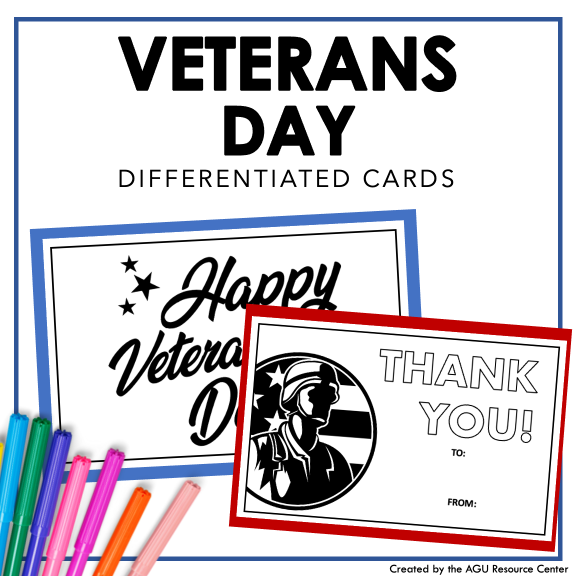 Veterans Day Cards | Differentiated Writing for Special Education ...