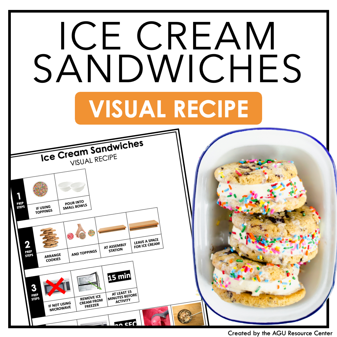 Ice Cream Sandwiches Visual Recipe — Autism Grown Up