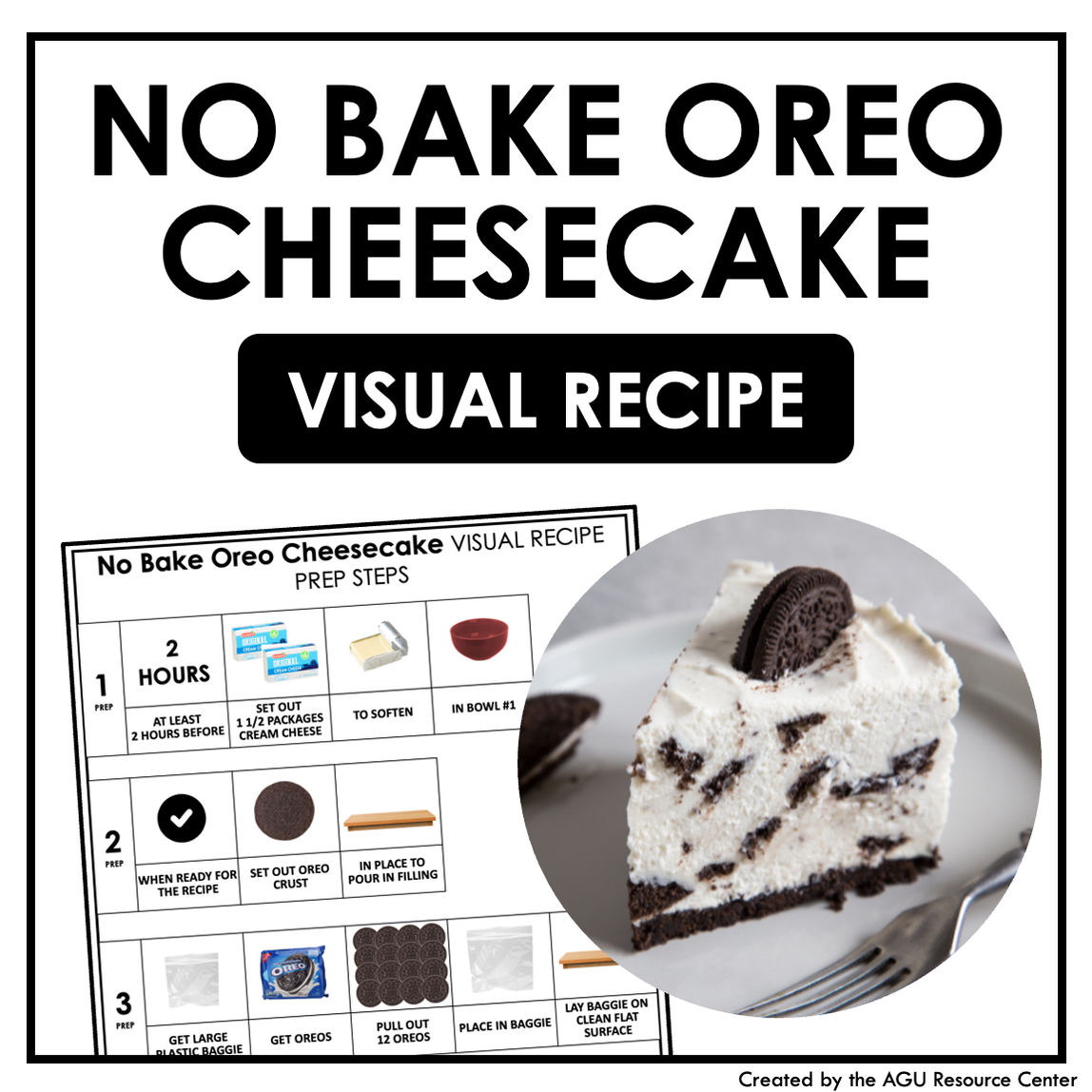 No Bake Oreo Cheesecake Visual Recipe — Autism Grown Up
