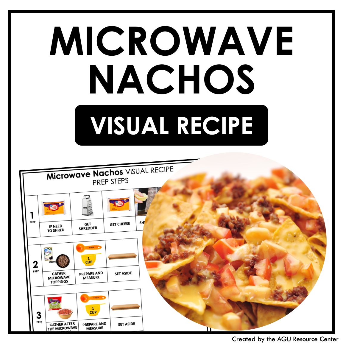 Microwave Nachos Visual Recipe — Autism Grown Up