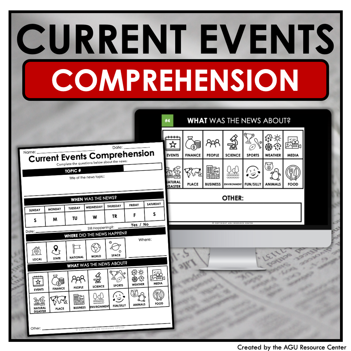 Current Events Comprehension | Reading the News — Autism Grown Up