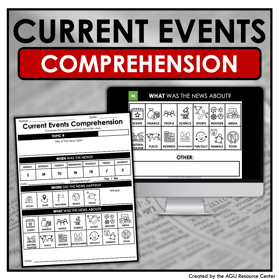 Current Events Comprehension | Reading the News — Autism Grown Up