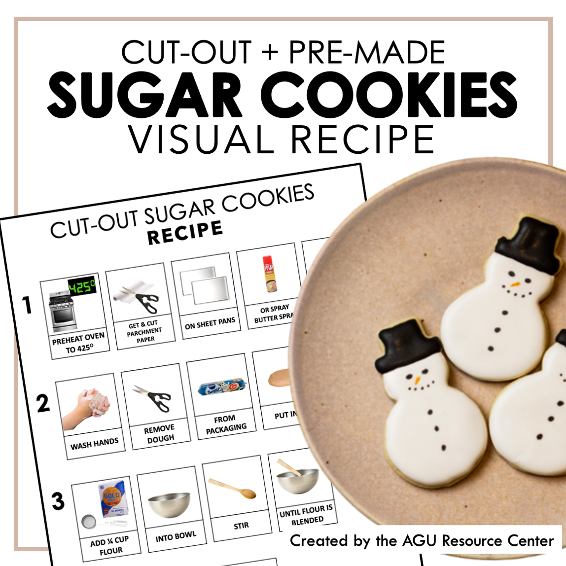 Cut-out Sugar Cookies Visual Recipe — Autism Grown Up