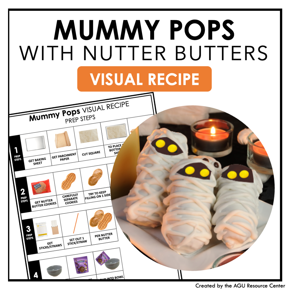 Mummy Pops Visual Recipe | Halloween Activities — Autism Grown Up