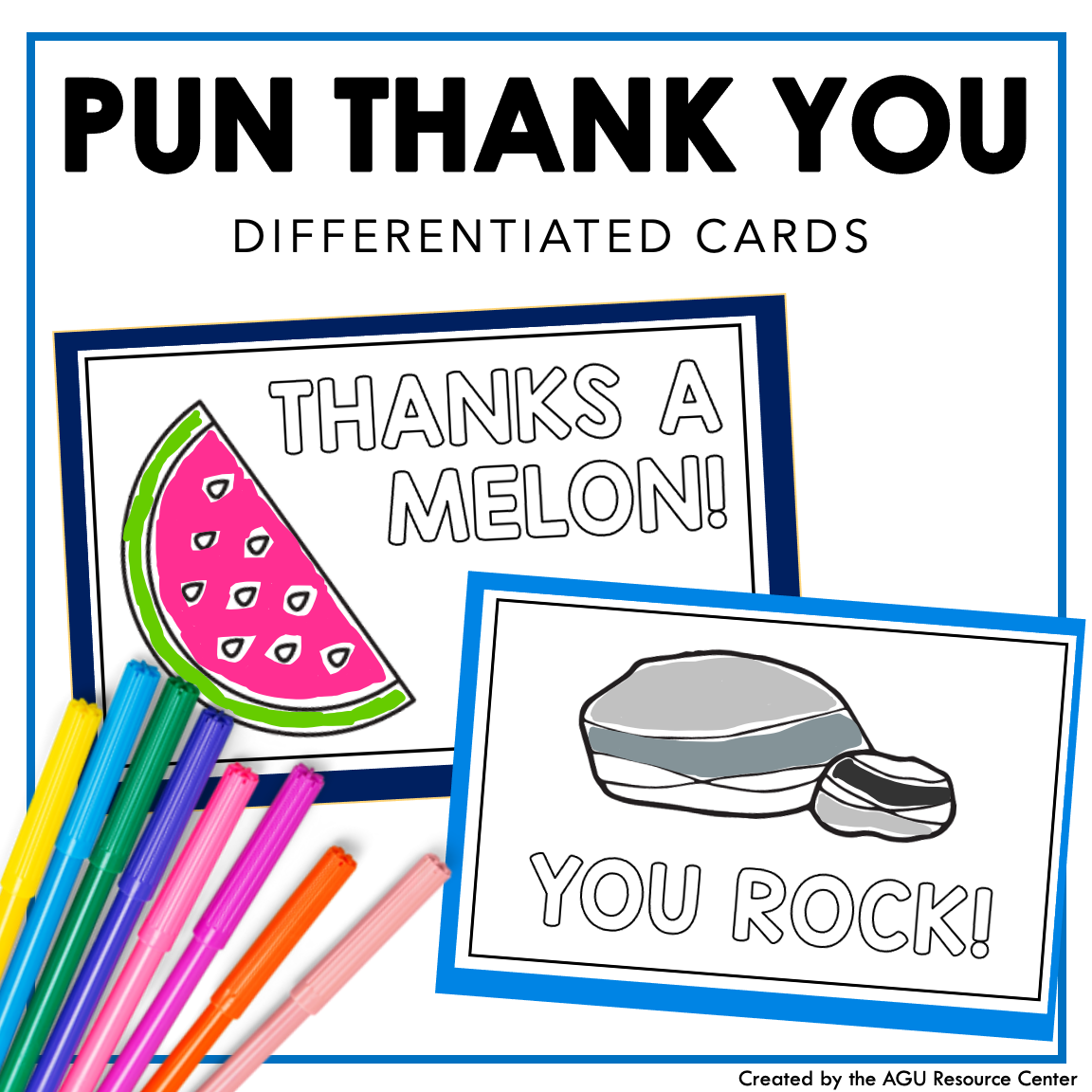 Pun Thank You Cards | Differentiated Writing for Special Education ...