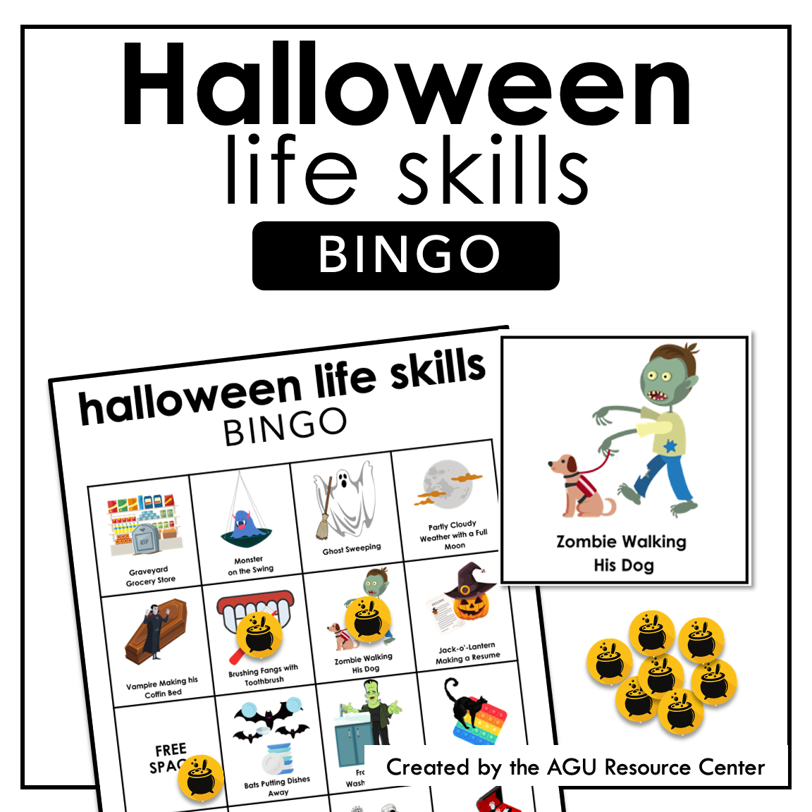 Halloween LIFE SKILLS BINGO — Autism Grown Up