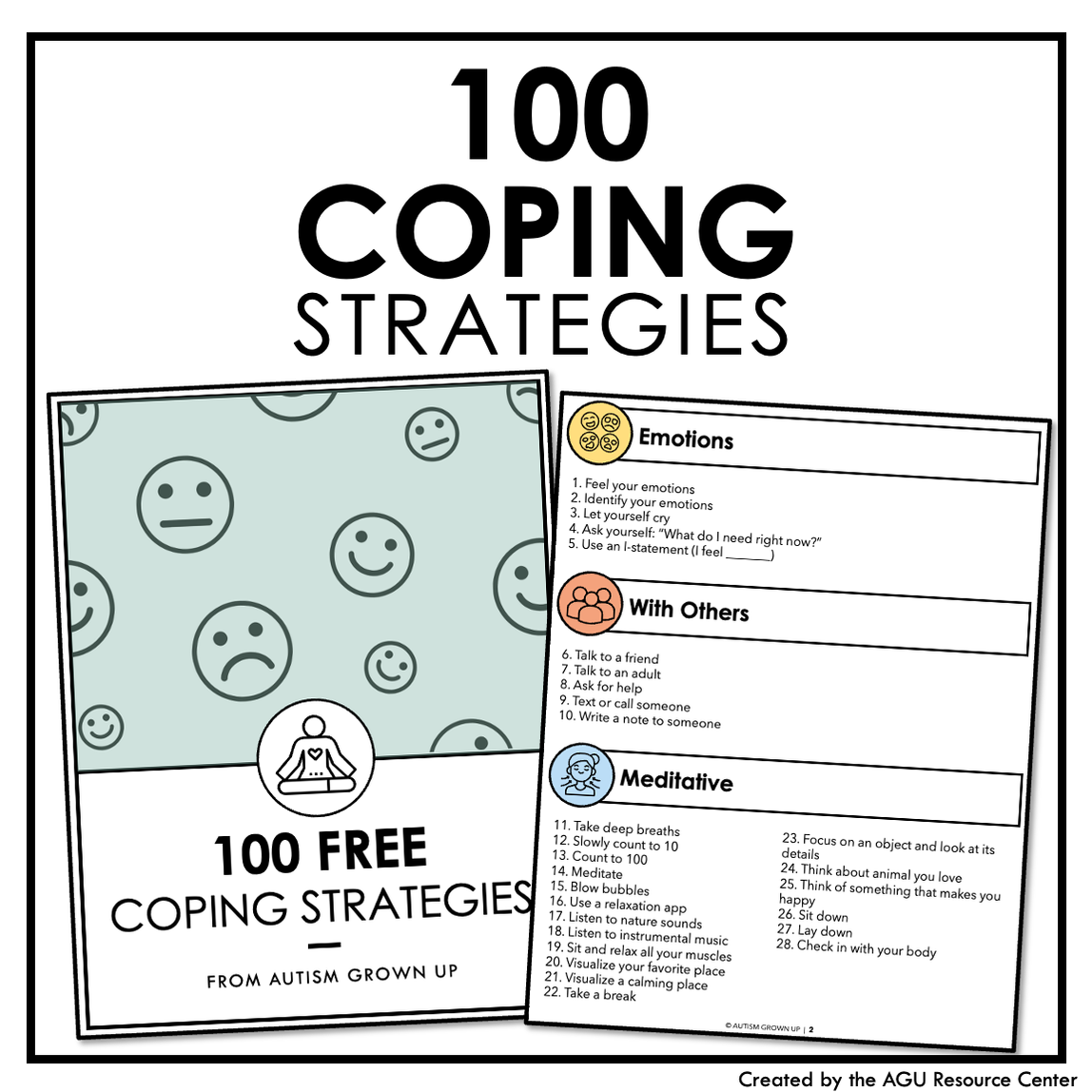 100 Coping Strategies List — Autism Grown Up