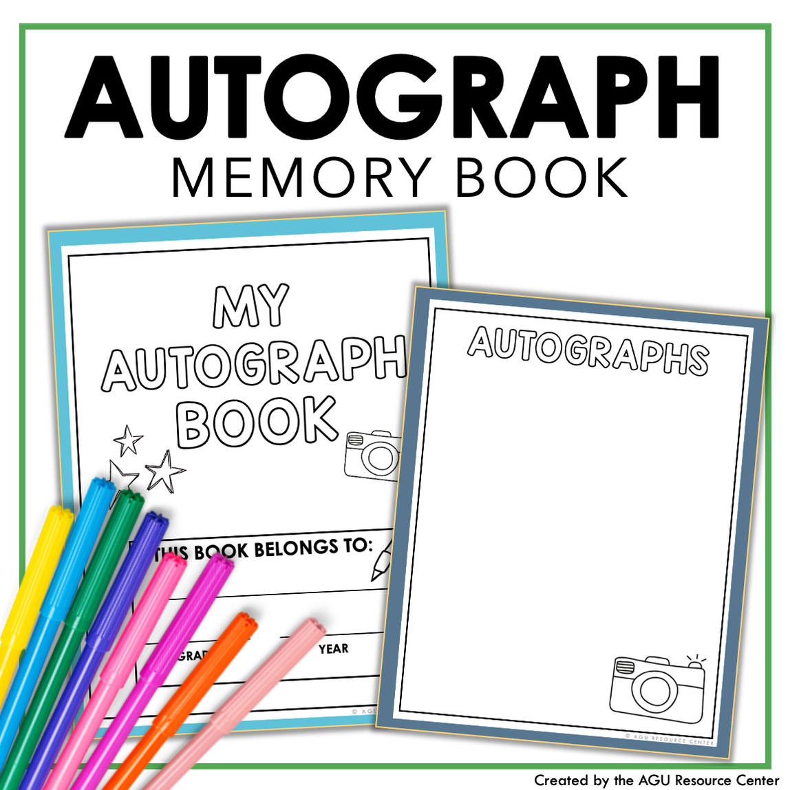 Autograph Book | End of the Year Activities | Special Education ...