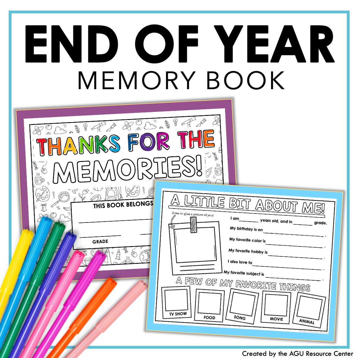 End of the Year Memory Book | End of the Year Activities | Special Edu ...