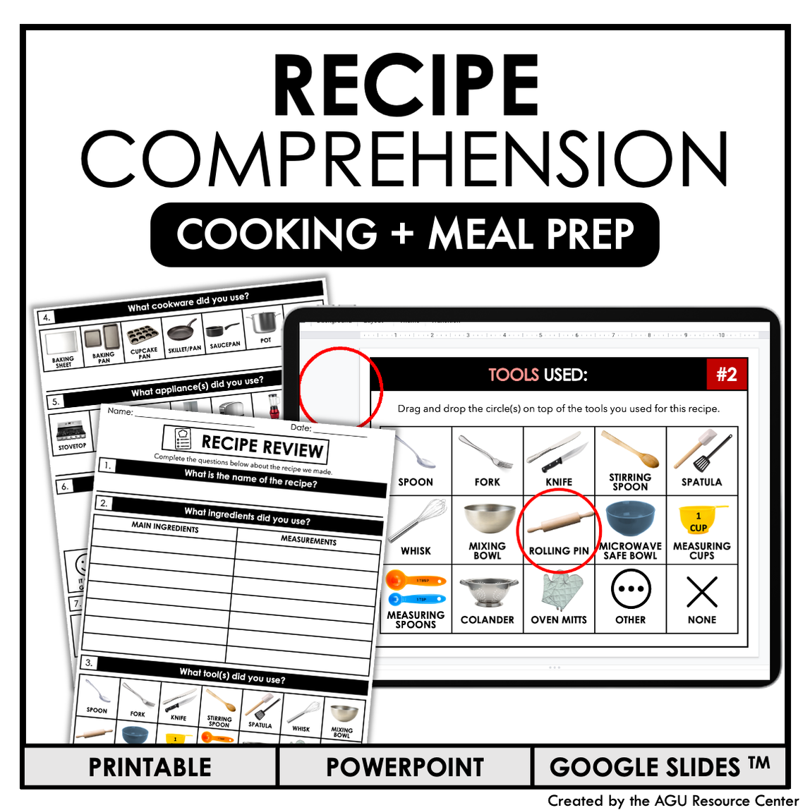Reading a Recipe | Reading Comprehension Worksheet + Digital Activity ...