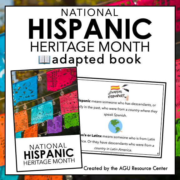National Hispanic Heritage Month Adapted Book — Autism Grown Up