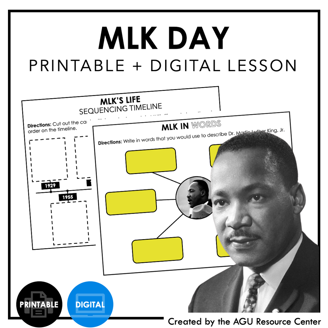 Martin Luther King Jr. Day Activities | Booklet + Interactive Digital ...