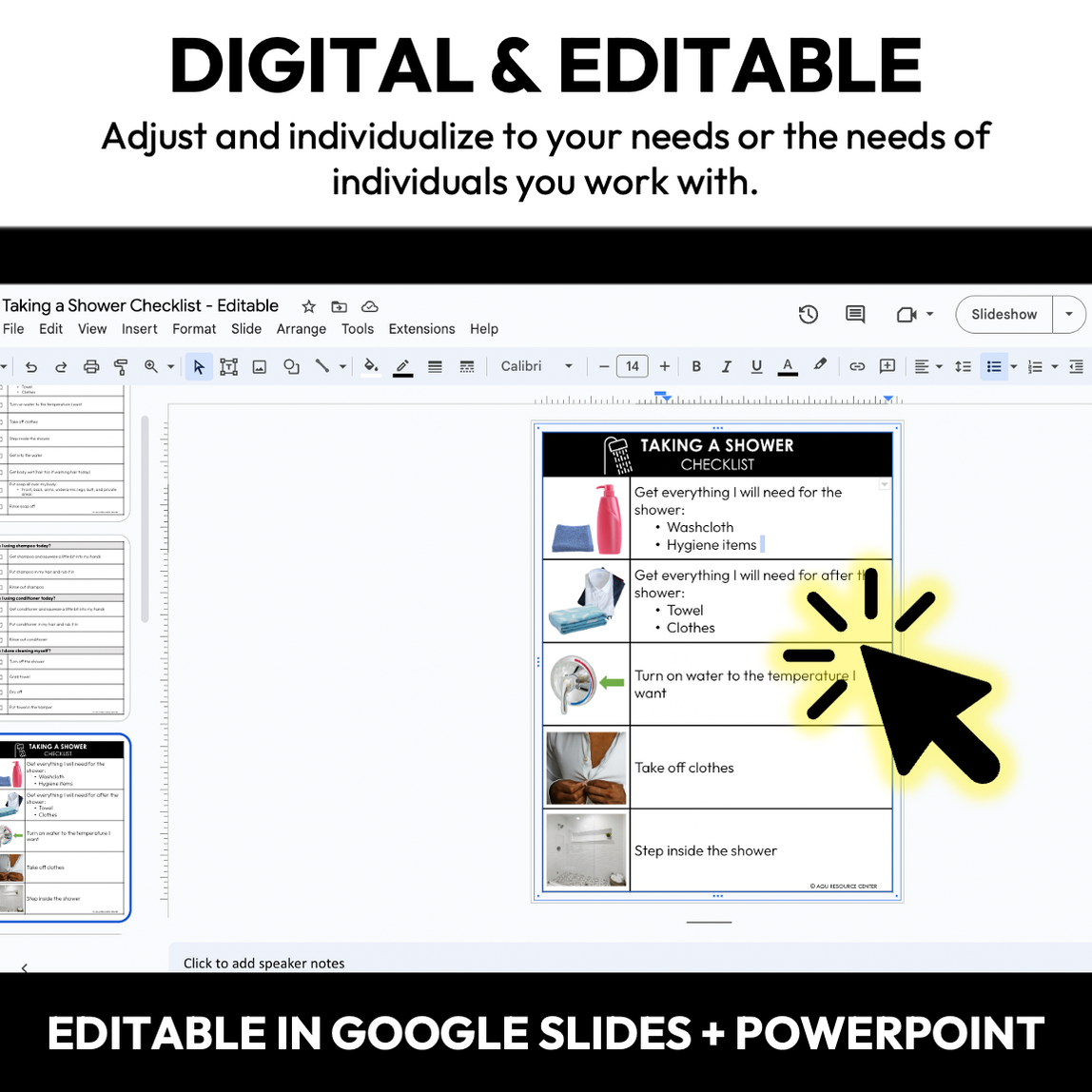 Showering Checklist — Autism Grown Up