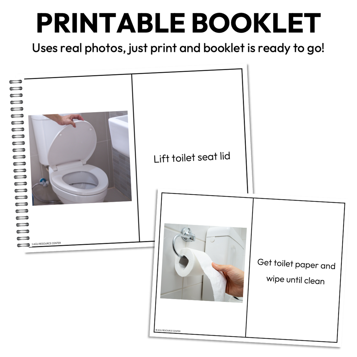 Using the Bathroom Step-By-Step Booklet | Editable — Autism Grown Up