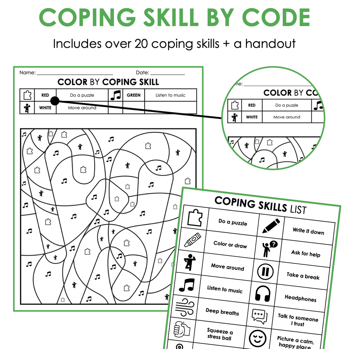 Holiday Color by Code | Coping Skills — Autism Grown Up