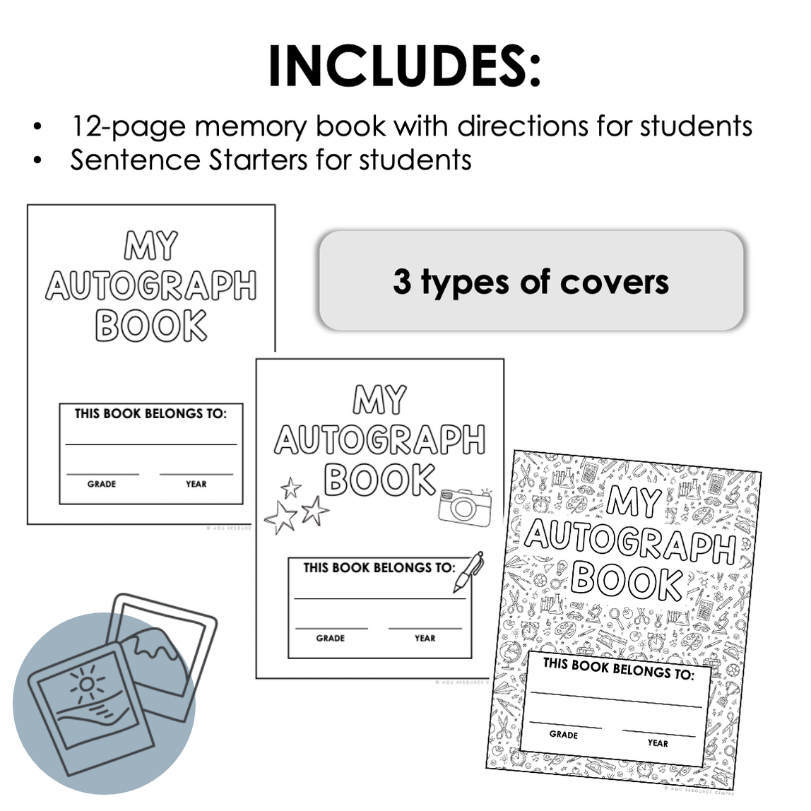 Autograph Book | End of the Year Activities | Special Education ...