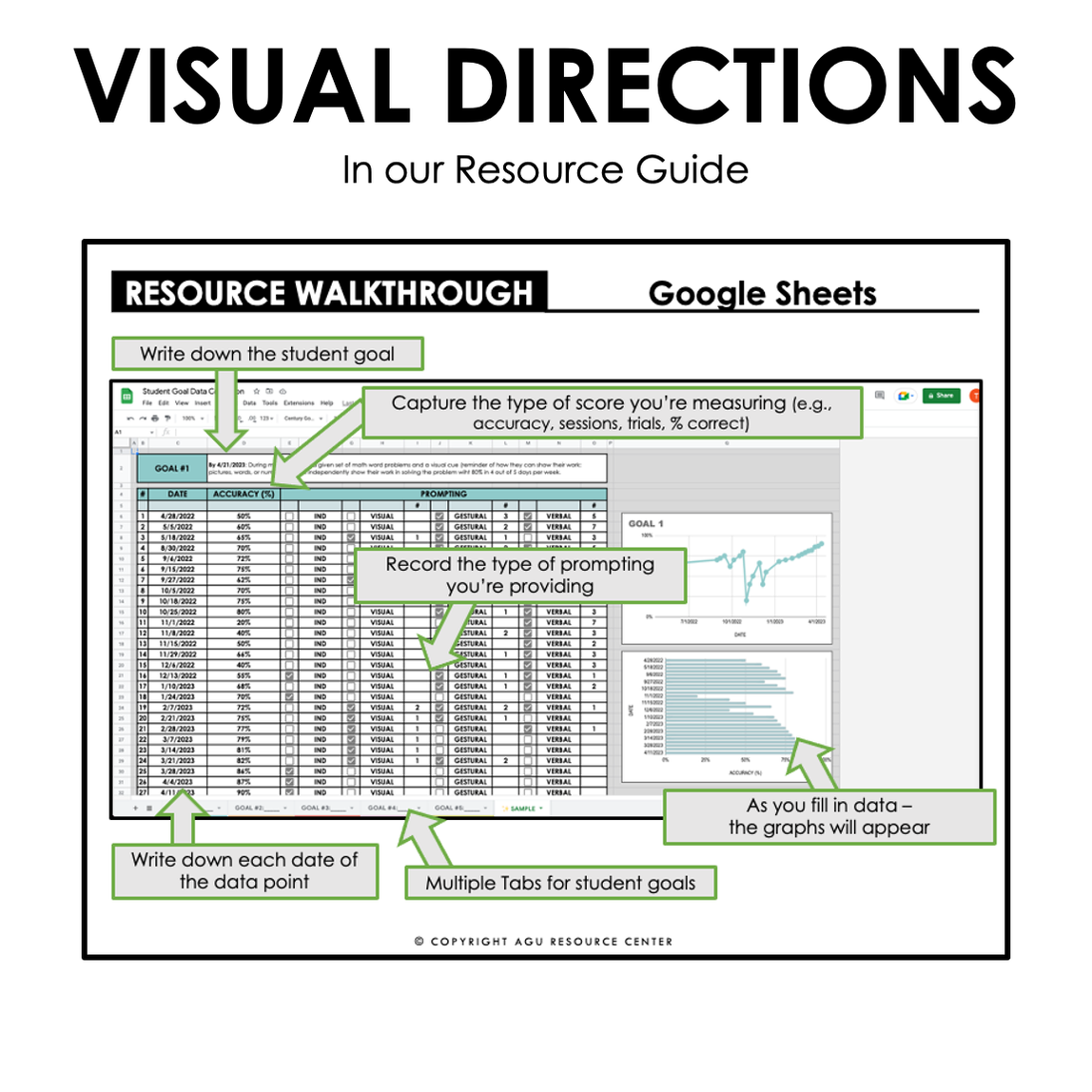 Digital Data Tracking | IEP Goal Data Tracking on Google Sheets | Spec ...