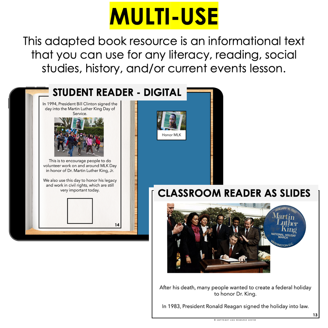 Martin Luther King Jr. Day Adapted Book | Printable + Digital — Autism ...