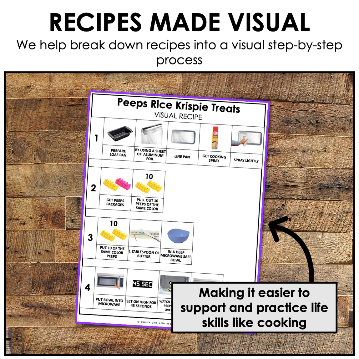 Rice Krispie Easter Treats Visual Recipe — Autism Grown Up