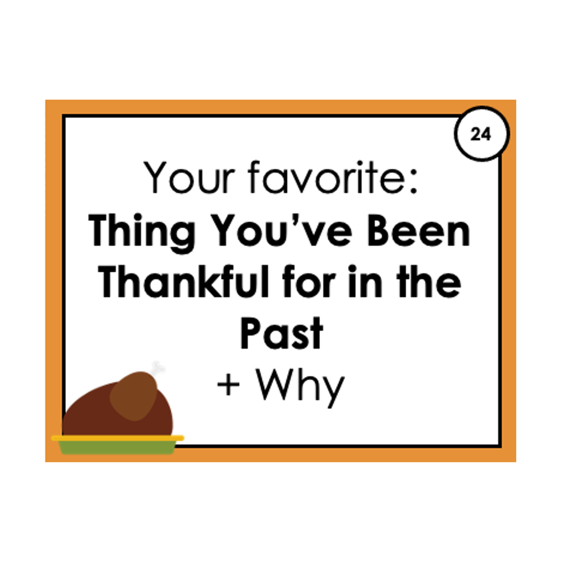 Thanksgiving FAVORITES + WHY | Icebreakers | Social Task Cards | Print ...