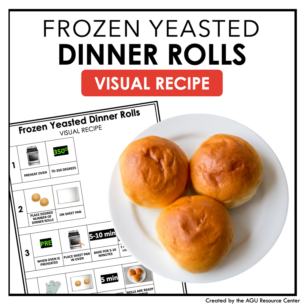 Frozen Yeasted Dinner Rolls Visual Recipe — Autism Grown Up