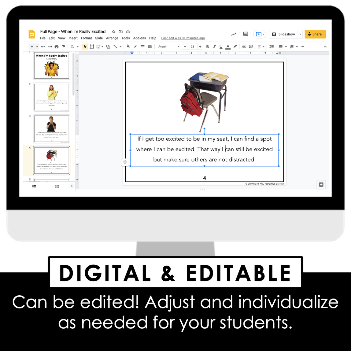 I Can Ask for a Break Social Story | EDITABLE — Autism Grown Up