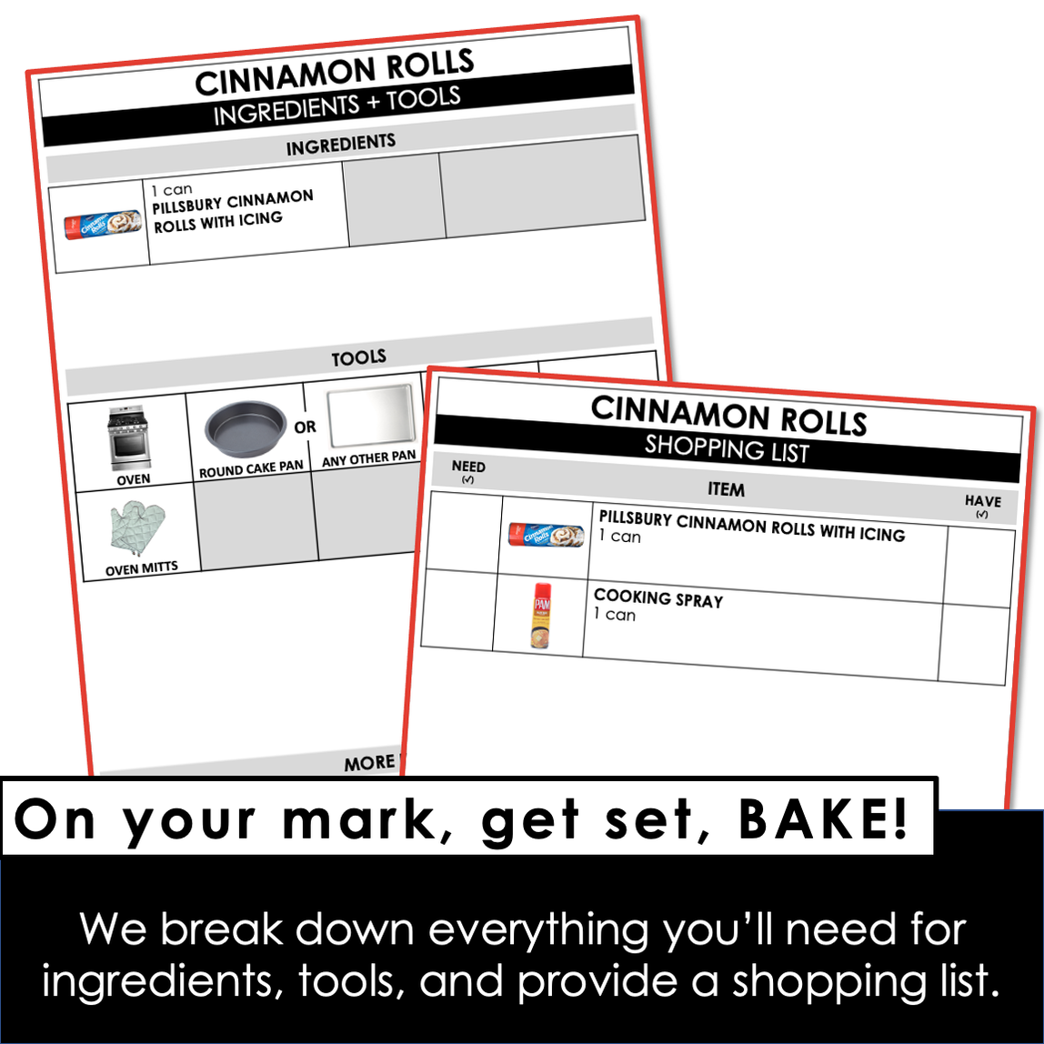 Cinnamon Rolls Visual Recipe — Autism Grown Up
