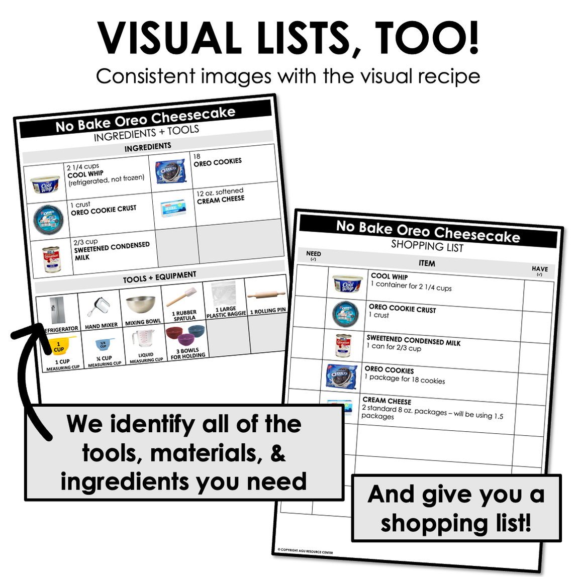 No Bake Oreo Cheesecake Visual Recipe — Autism Grown Up