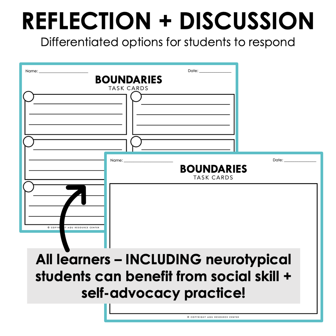 Boundaries | Social Skills Activities | Scenario Task Cards — Autism ...