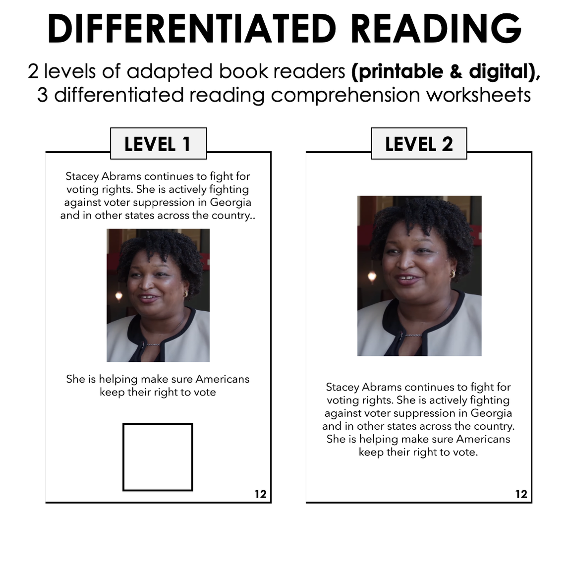 Stacey Abrams | Women's History Month | Adapted Book — Autism Grown Up