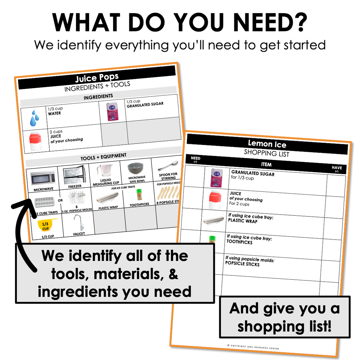 Juice Pops Visual Recipe — Autism Grown Up