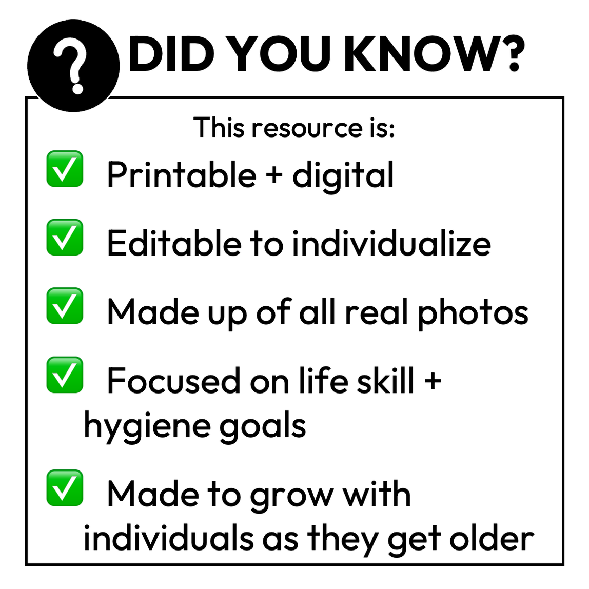 Comb + Brush My Hair Checklist — Autism Grown Up