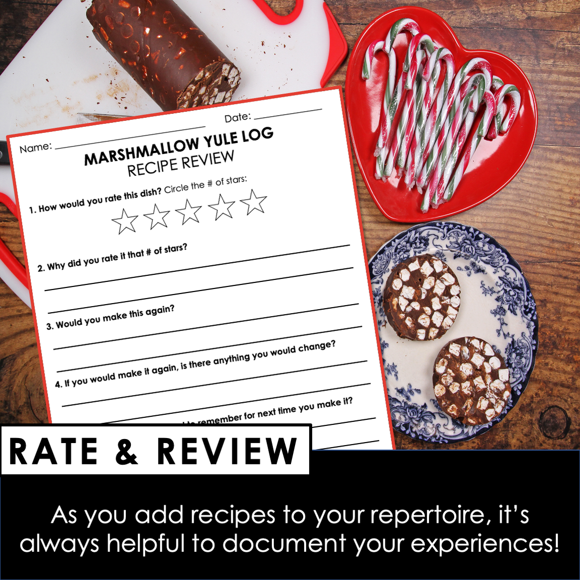 Marshmallow Yule Log Visual Recipe — Autism Grown Up
