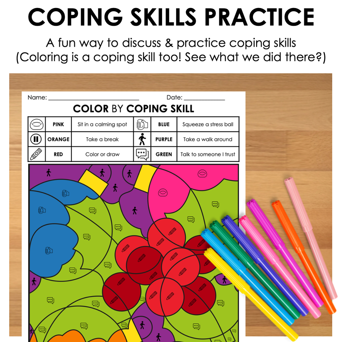 Holiday Color by Code | Coping Skills — Autism Grown Up
