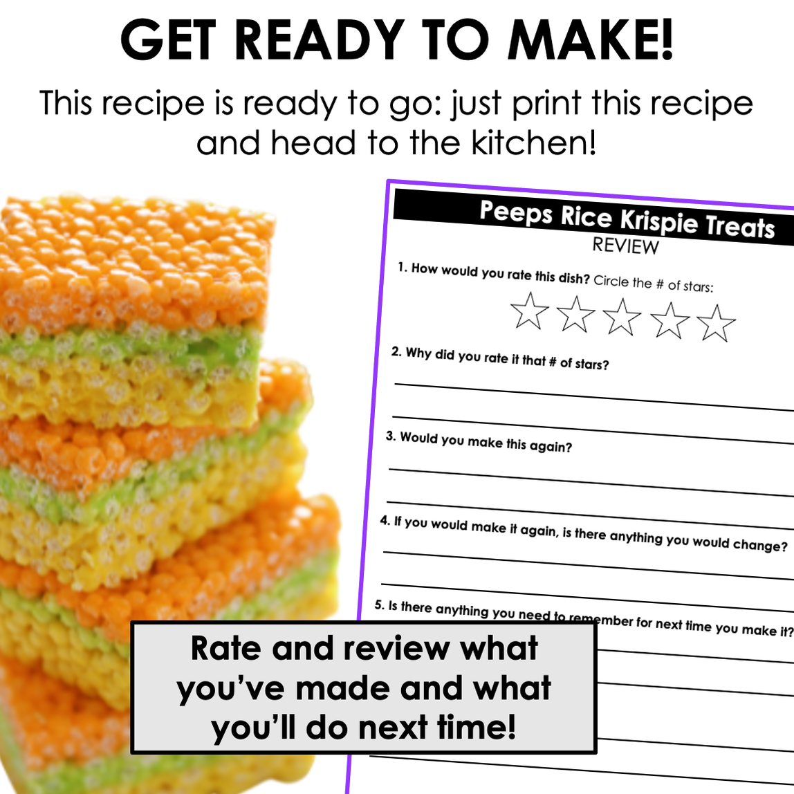 Rice Krispie Easter Treats Visual Recipe — Autism Grown Up