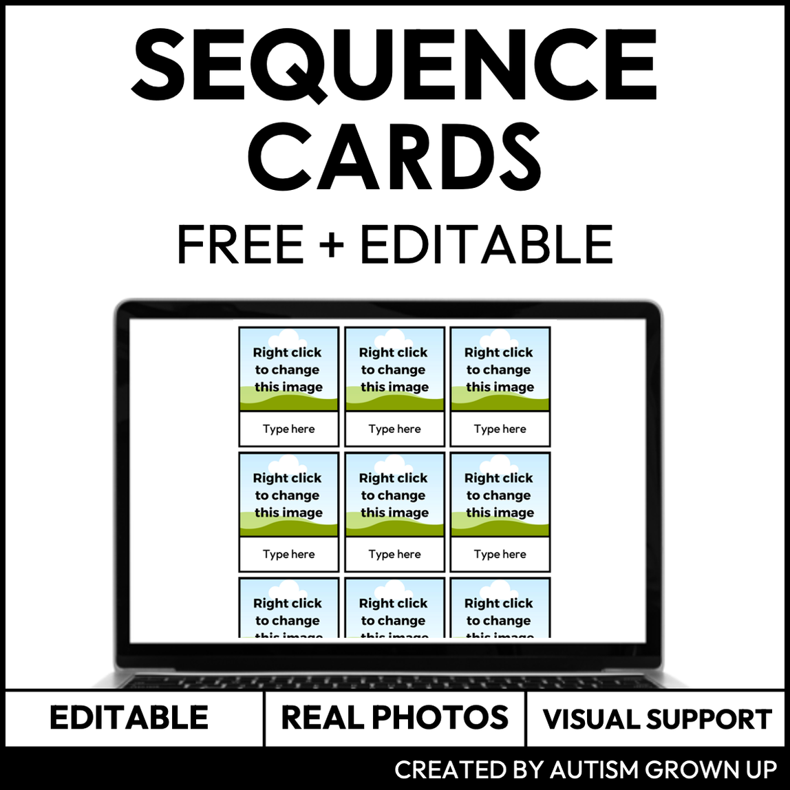 Free + Editable Visual Sequence Cards for Life Skills — Autism Grown Up