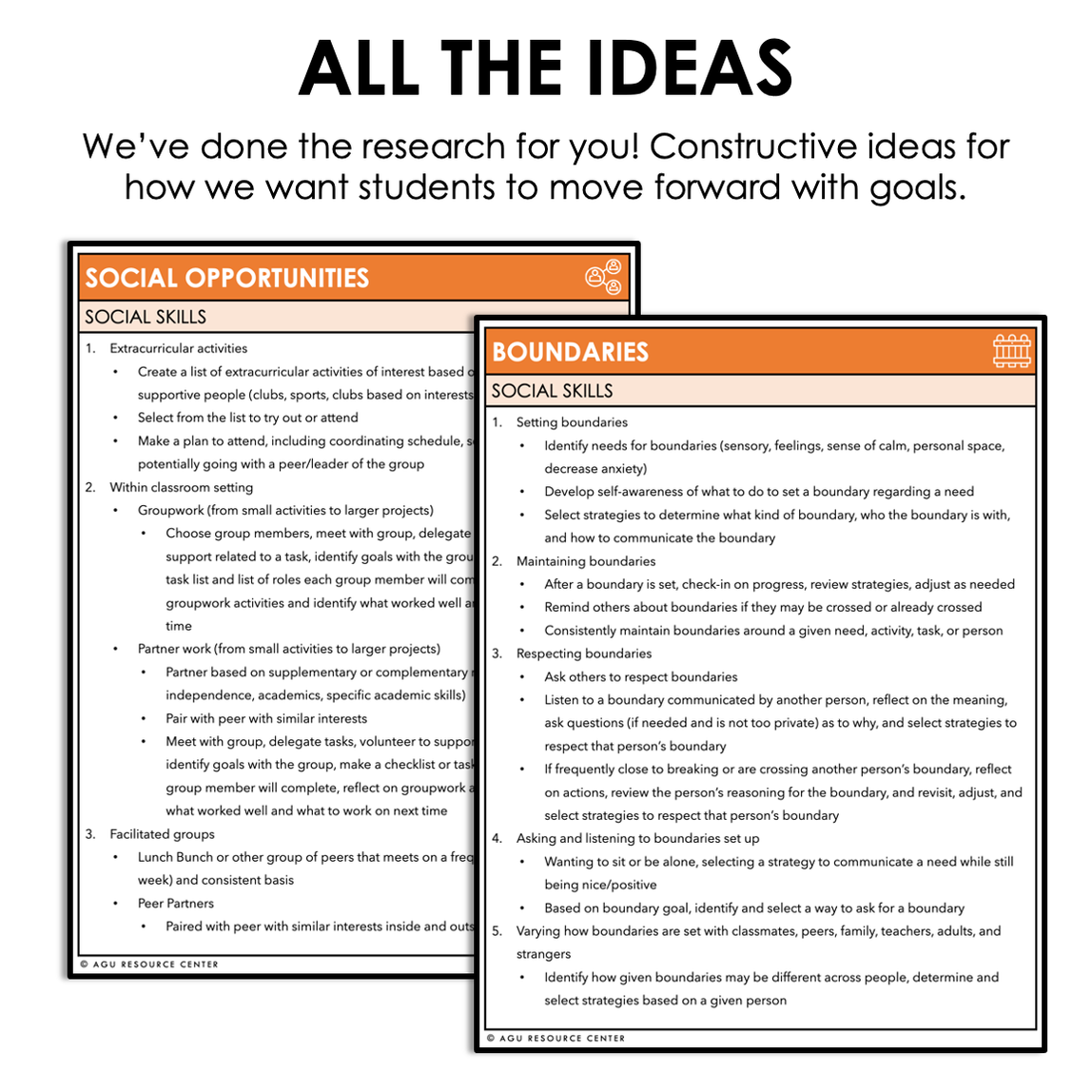 Social Skills IEP Goal Idea Bank — Autism Grown Up
