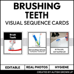 Brushing Teeth Visual Sequence Cards — Autism Grown Up