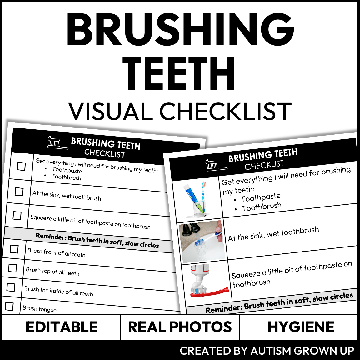 Brushing Teeth Checklist — Autism Grown Up