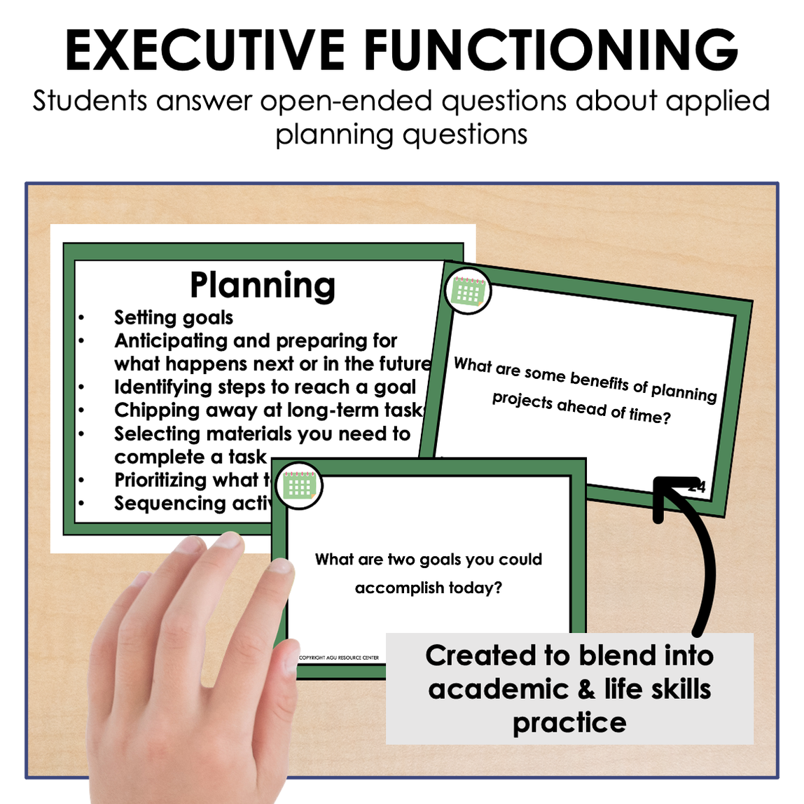 Planning | Executive Functioning Skills Task Cards — Autism Grown Up