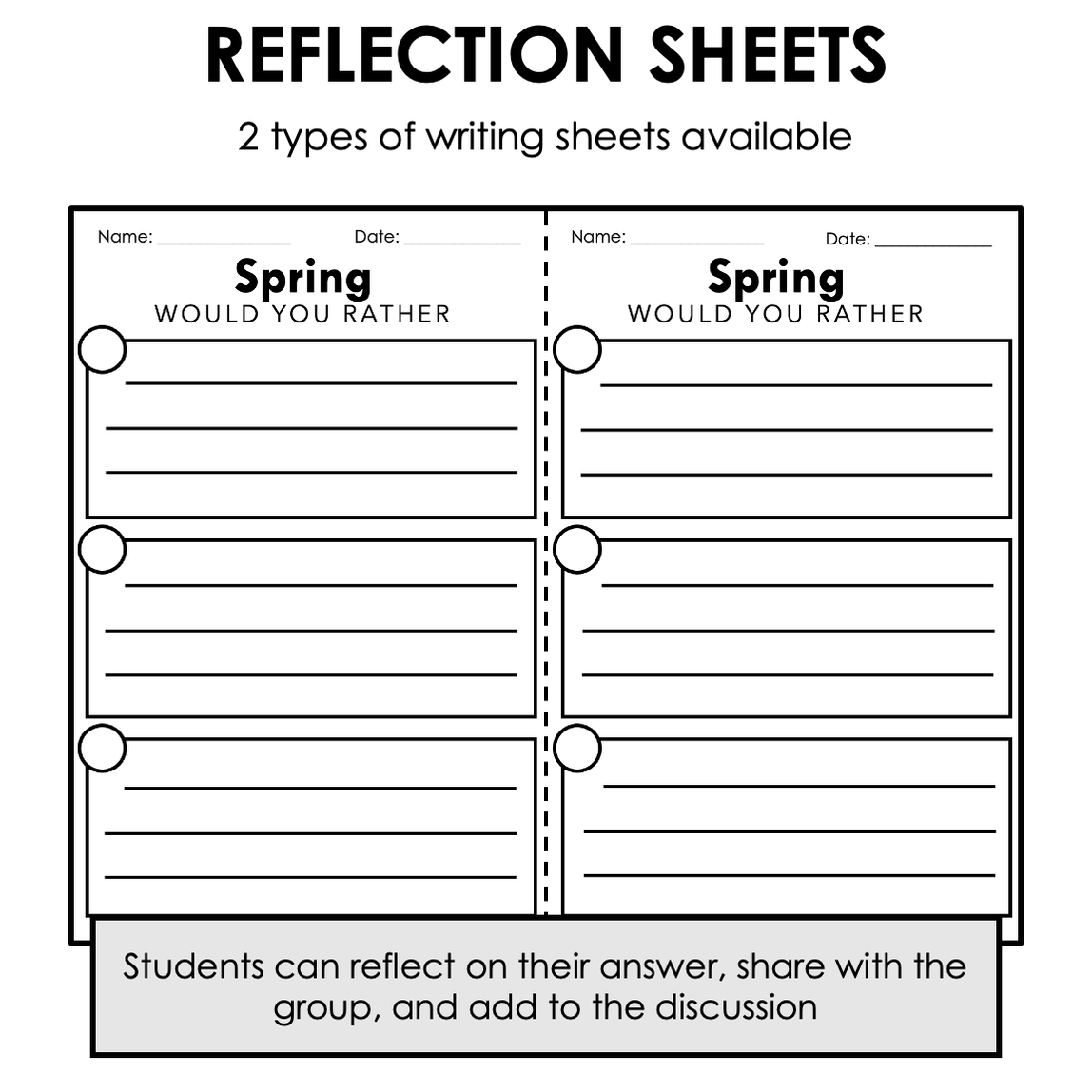 Spring WOULD YOU RATHER | Icebreakers | Social Task Cards | Printable ...