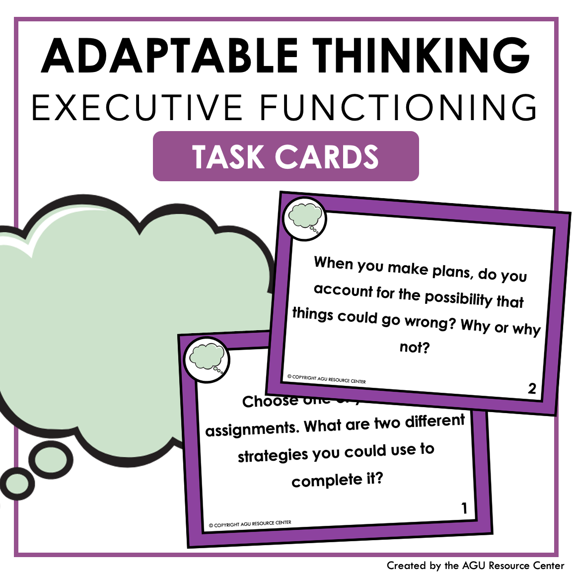 Adaptable Thinking Executive Functioning Skills Task Cards — Autism